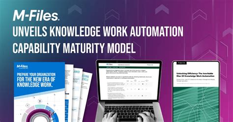 M Files Unveils Knowledge Work Automation Capability Maturity Model And Toolkit M Files