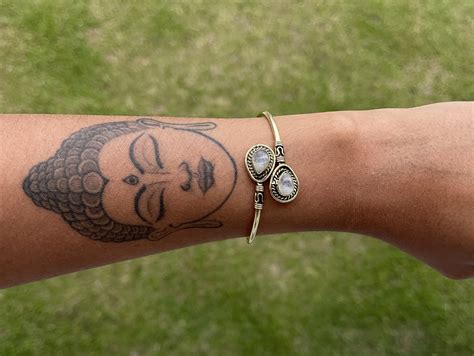 Brass Moonstone Bangle A Spiritual Ninja