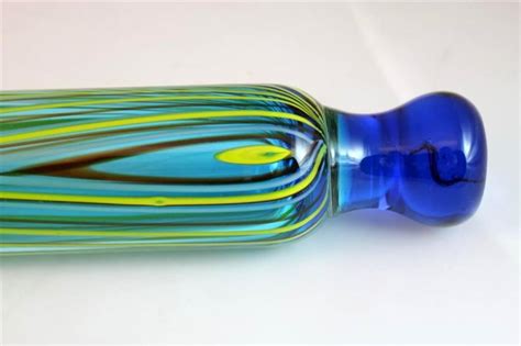 7 Murano Style Blown Glass Rolling Pin Lot 7