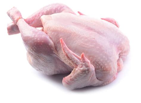 Egész Csirke Slepa Minőségi Friss Hús Egyenesen A Húsüzemből