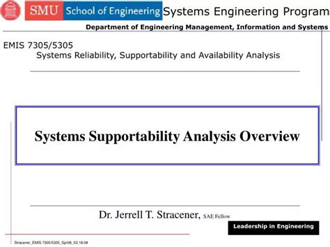 Ppt Systems Supportability Analysis Overview Powerpoint Presentation