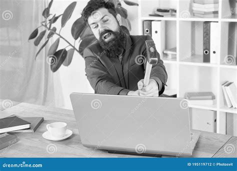 Lagging System Hate Office Routine Man Bearded Crush Computer Software License Agreement