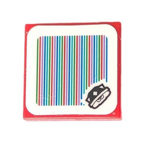 Univers Lego® Mario Lego® Plate Lisse 2x2 Imprimée Code Barre Super Mario La Boutique