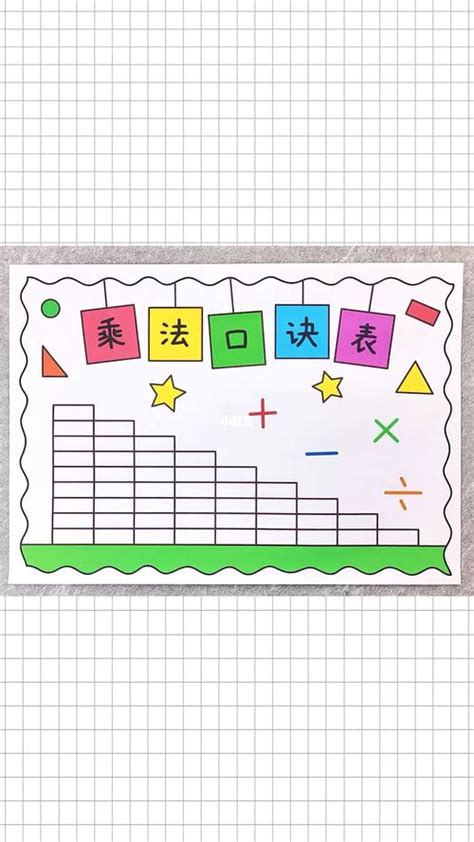 1到6乘法口诀手抄报简单又好看 1至6乘法口诀的手抄报 画趣文库（我爱生活）