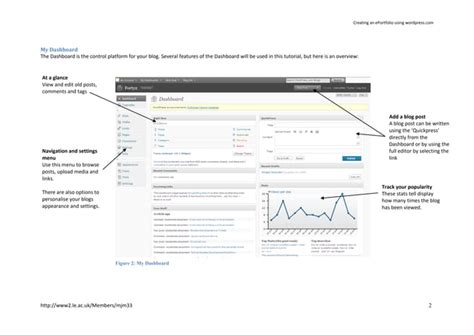 Creating A E Portfolio Using Wordpress PDF Desktop Publishing Computer Software And