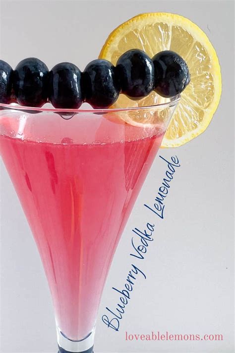Blueberry Vodka Lemonade Loveable Lemons