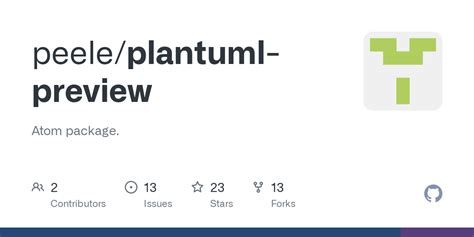 GitHub Peele Plantuml Preview Atom Package