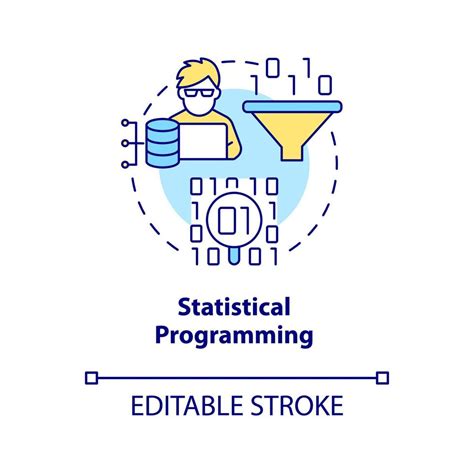 Statistical Programming Concept Icon Advanced Analysis Data Analyst