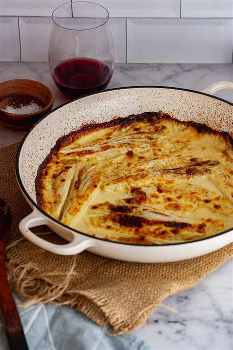 Braised Chicory Gratin With Gruyère • The Cook Report
