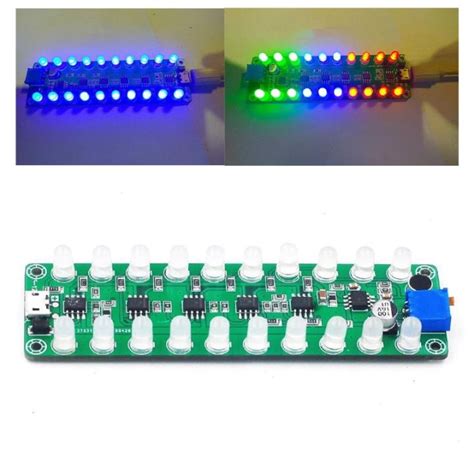 Stereo Music Spectrum Led Light Audio Level Indicator Amplifier Vu