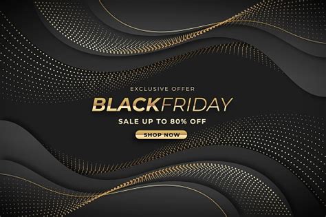 현실적인 물결 모양의 검은 금요일 배경 벡터 디자인 일러스트 3차원 형태에 대한 스톡 벡터 아트 및 기타 이미지 3차원 형태 가격 검은색 Istock