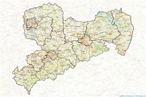 Sample Maps Of Saxony Generated With Map Cropping Masking Tool