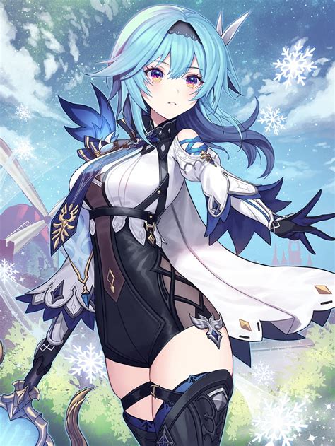Anime Girls Eulagenshin Impact 720p Genshin Impact Phone Hd Wallpaper