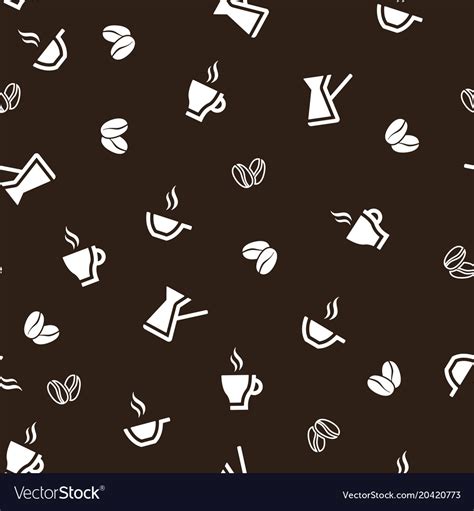 Coffee Seamless Royalty Free Vector Image VectorStock