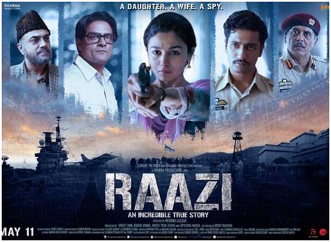 Raazi New Poster Alia Bhatt And Vicky Kaushal All Set For An ‘incredible Story Bollywood