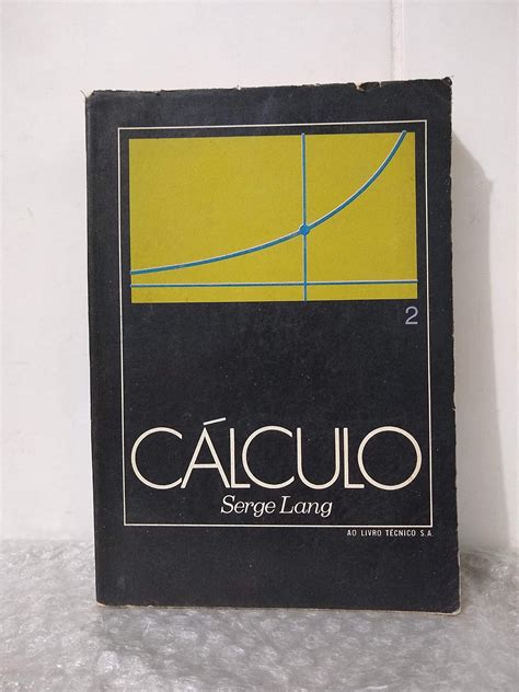 Cálculo Serge Lang Seboterapia Livros