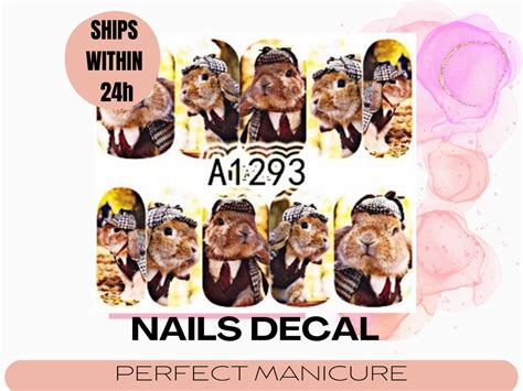A1293 Water Transfer Watermark Decal Sticker Stamping Manicure Nail