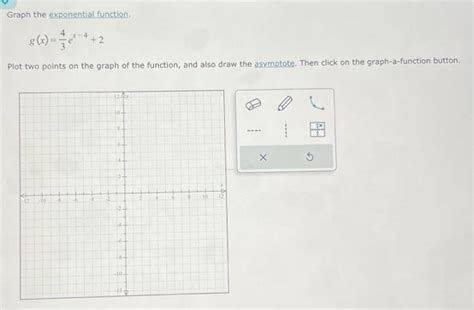 Solved Graph The Exponential Function G X 34ex4 2 Plot Chegg