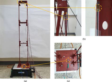 A Experimental Specimen And B Sensor Locations Download Scientific Diagram
