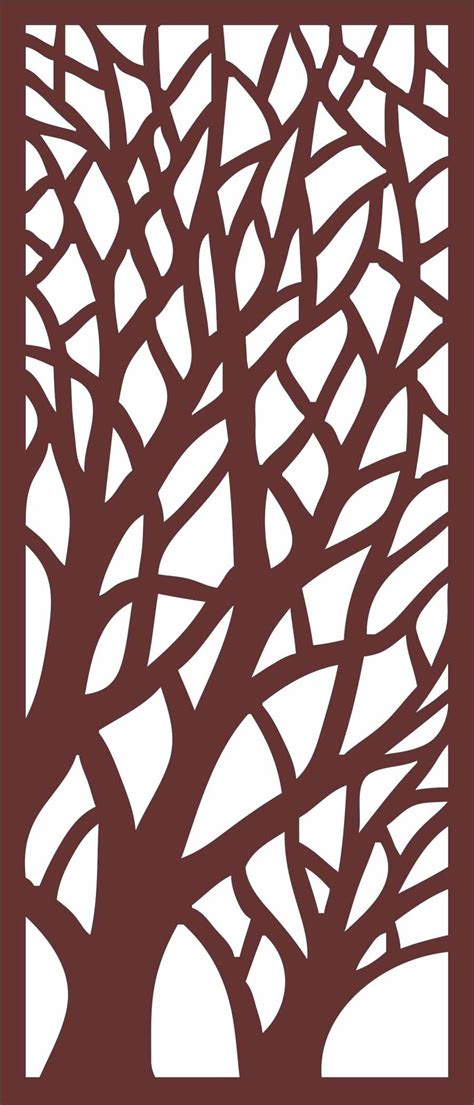 Privacy Partition Indoor Panel Tree Screen Room Divider Seamless Design