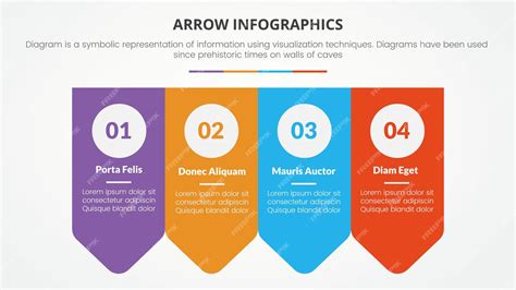 Premium Vector Arrow Style Infographic Slide Presentation Template