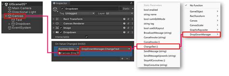 分間 Unity講座 Dropdown の活用 選択されたリスト内容を取得する方法