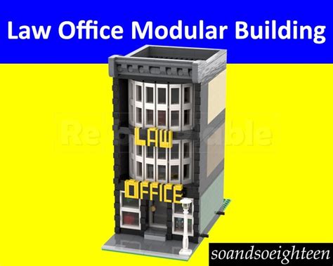 Lego Moc Law Office Modular Building By Soandso Rebrickable Build