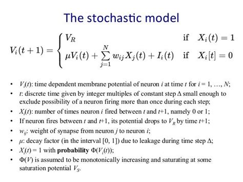 Perspectives On Applications Of A Stochastic Spiking Neuron Model To