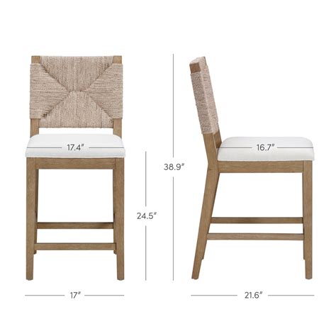 Beacon Bohemian Counter Height Bar Stool With Back Nathan James