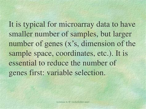 Ppt Gene Selection For Discriminant Microarray Data Analyses