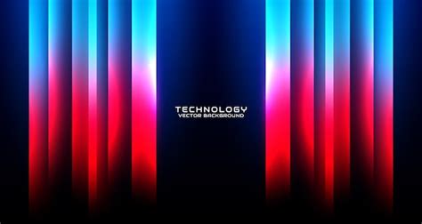 Premium Vector 3d Red Blue Technology Abstract Background Overlap