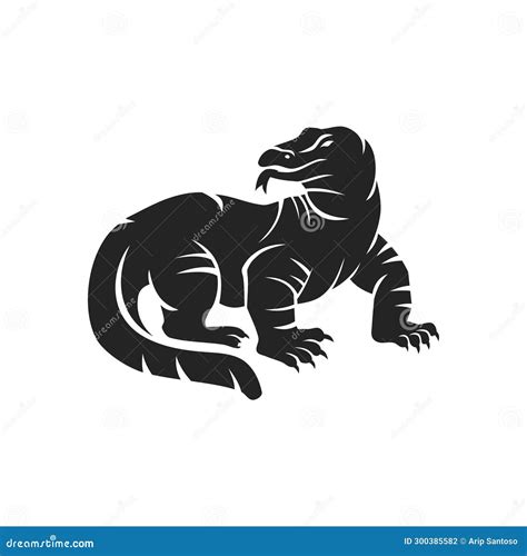 Komodo Logo Template Isolated Brand Identity Icon Abstract Vector