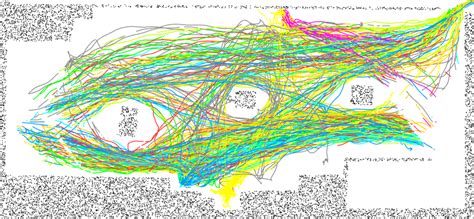 Trajectories Of The Participants And The Robot Recorded In The One