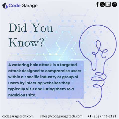 Avoid Watering Hole Attacks With Codegaragetech Code Garage Tech Posted On The Topic Linkedin
