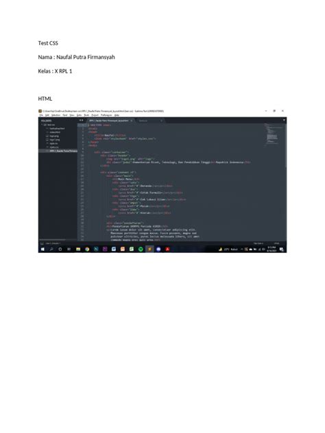 Test Css Naufal Putra Firmansyah X Rpl 1 Pdf
