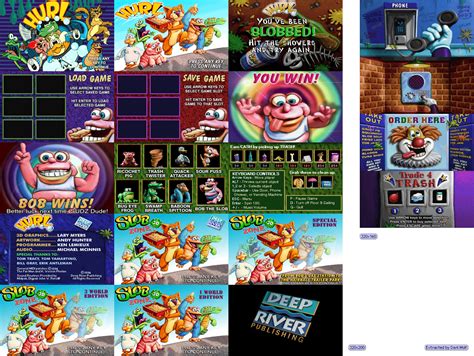 The Spriters Resource - Full Sheet View - H.U.R.L. / Slob Zone 3D - Static Screens