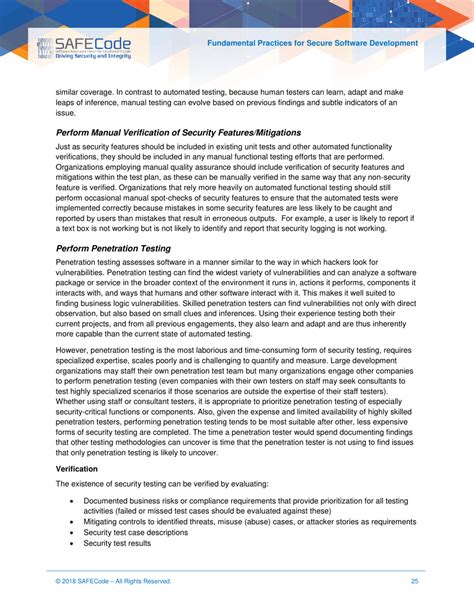fundamental practices for secure software development safecode