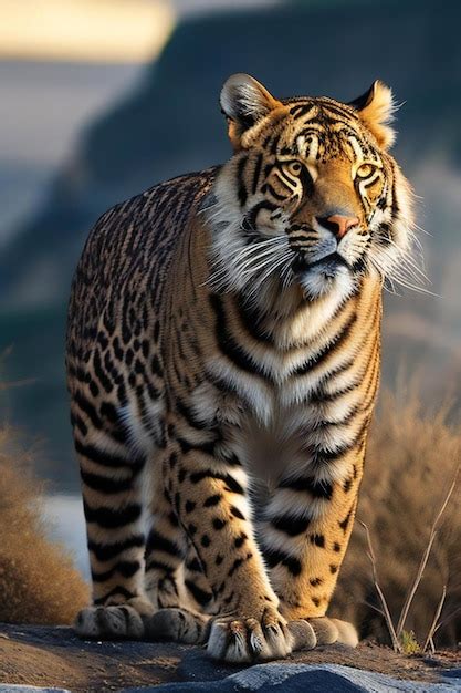 Premium Ai Image Beautiful Big Catai Generated