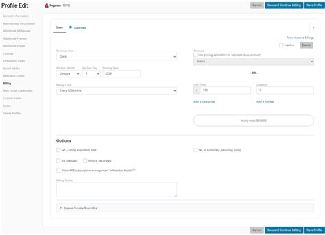 Managing Billing Records On The Profile Memberclicks Trade