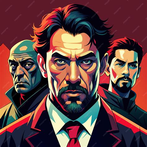 Meanest Cast Vector Illustration Flat 2 Premium Ai Generated Vector