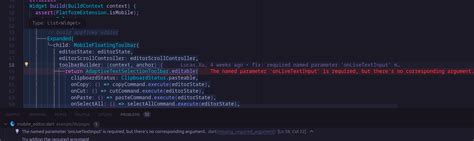Bug The Named Parameter Onlivetextinput Is Required But Theres No