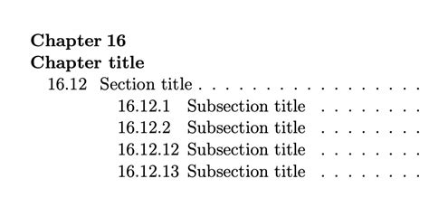 Spacing Section And Subsection Numbers Overlaping In The Toc Tex