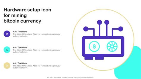Hardware Setup Icon For Mining Bitcoin Currency