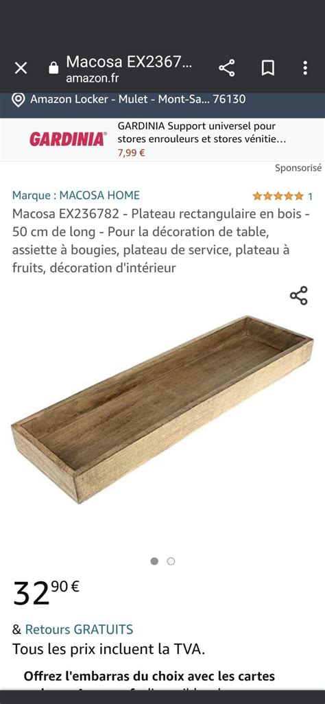 Épinglé par Louisa Cout sur Cadeaux Plateau de service Plateau