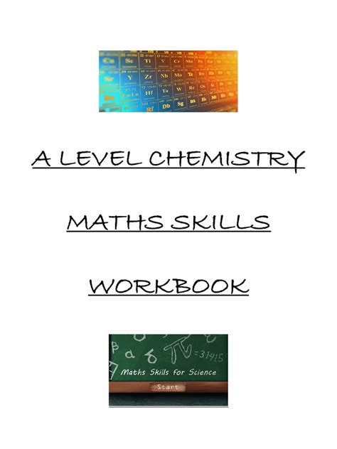 A Level Chemistry Maths Skills Workbook Pdf Mole Unit Teaching