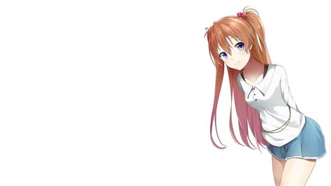 Blueeyes Brownhair Longhair Neongenesisevangelion Skirt Soryu