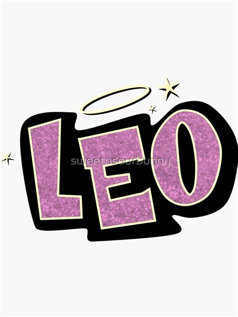 Leo Bratz Style Iconic Pink Glitter Font Logo Cute Y2k Aesthetic