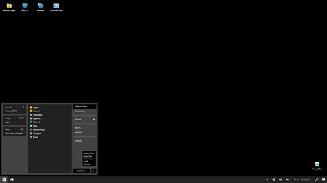 Redesign Concept For A Simple Start Menu Search Menu And Notification
