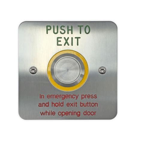 Videx SP SR Surface S S Self Resetting Emergency Exit Button
