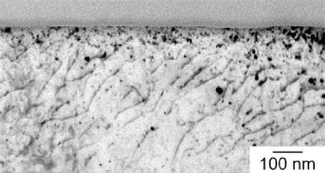 Bright Field TEM Image From A Longitudinal Cross Section Of A Region Of